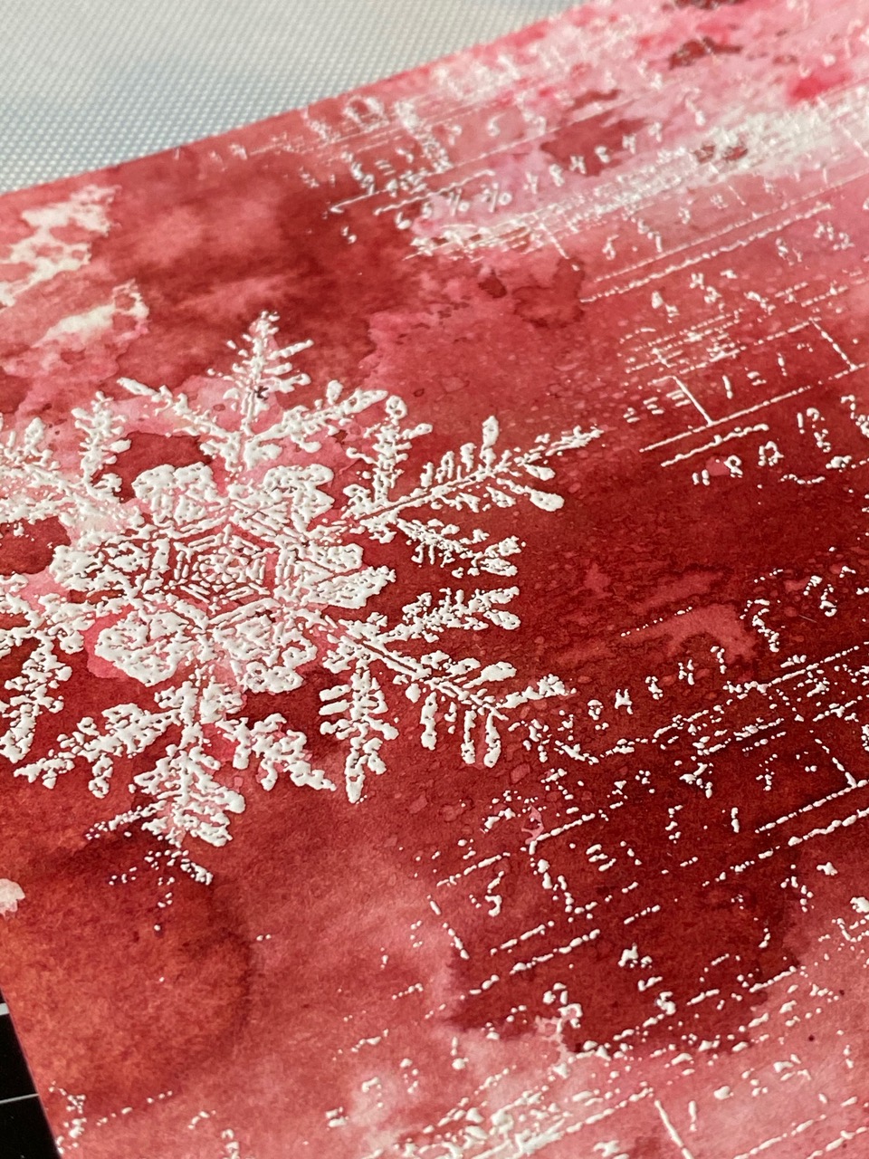a stunning snowflake.. card and ornament